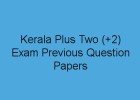 HSE Plus Two (+2) Model Question Papers Download [Scert Question Pool],+2