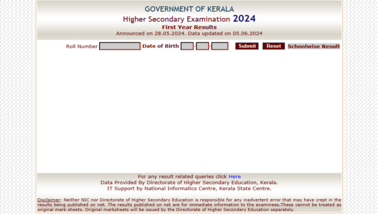 DHSE Plus One Result 2025 (Out) - Class 11th Result @results.hse.kerala.go